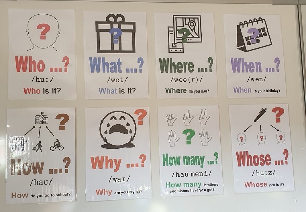 8 Basic Question Words (Posters - Flashcards - Quizlet) - Collège Marc ...